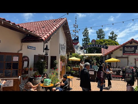 (4K) Tour of Biergarten at Old World Huntington Beach - 2024