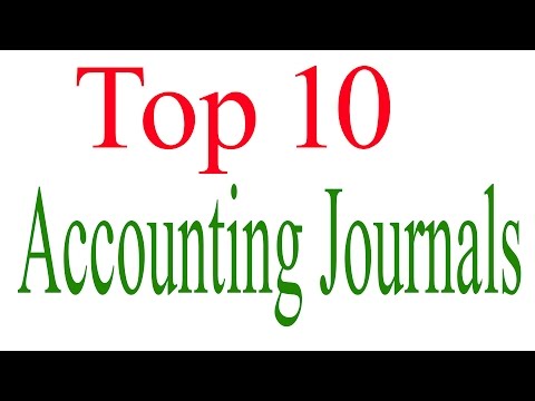 Top 10 Accounting Journals