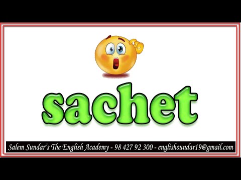 sachet| how to pronounce?