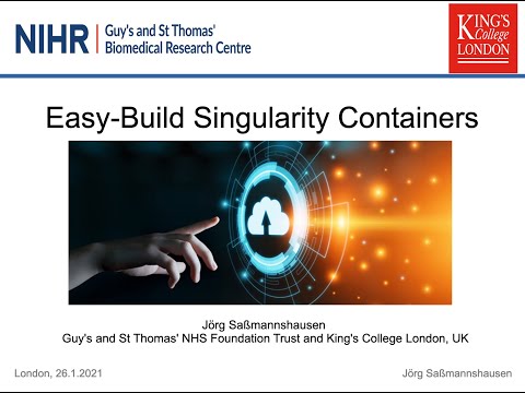 Easy-Build Singularity Containers - presentation (EUM'21)