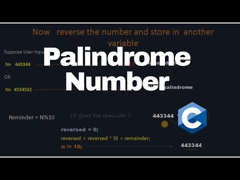 Palindrome Program In C | Check if a Number is a Palindrome in C