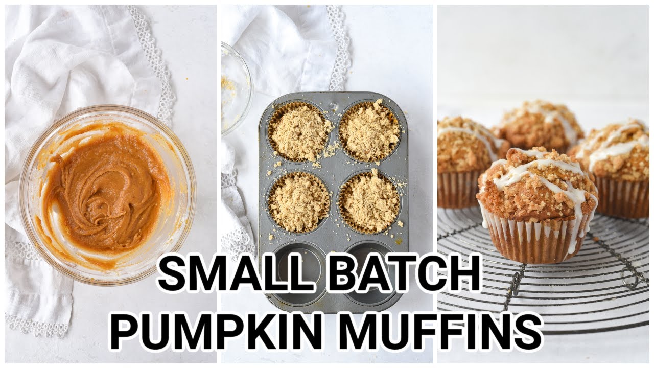 PUMPKIN MUFFIN RECIPE | Perfectly Spiced and Tender | Makes four muffins