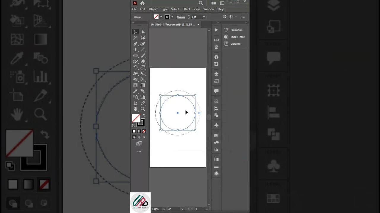 How to Create Dotted Circle Pattern in Adobe Illustrator - Vector Tutorial #illustration