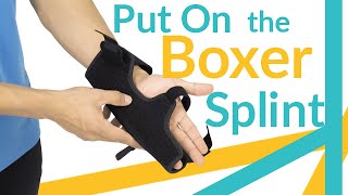 Vive Health Boxer Splint SUP2053BLKLG
