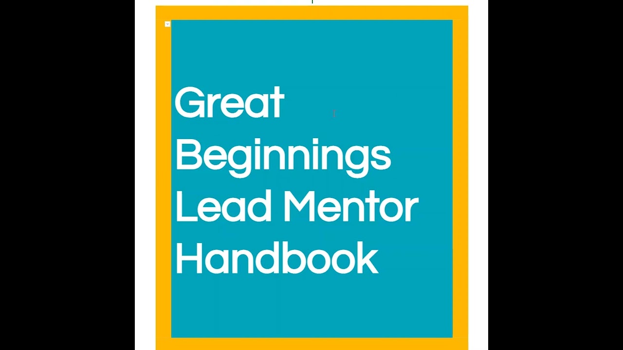 Lead Mentor Handbook QuickGuide