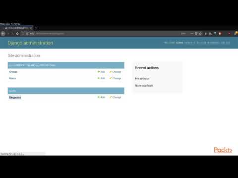 Learn Creating Smart Web Apps with Django Customizing the Django Admin Page | packtpub com ...