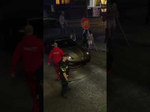 Rellen bij het Politie Bureau 👮♂️ #shorts #fivem #politie