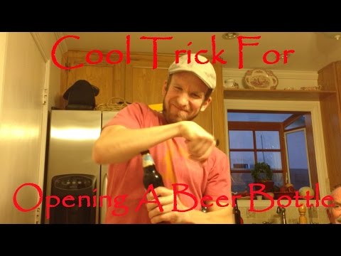 Cool Trick For Opening A Twist Off Beer Bottle