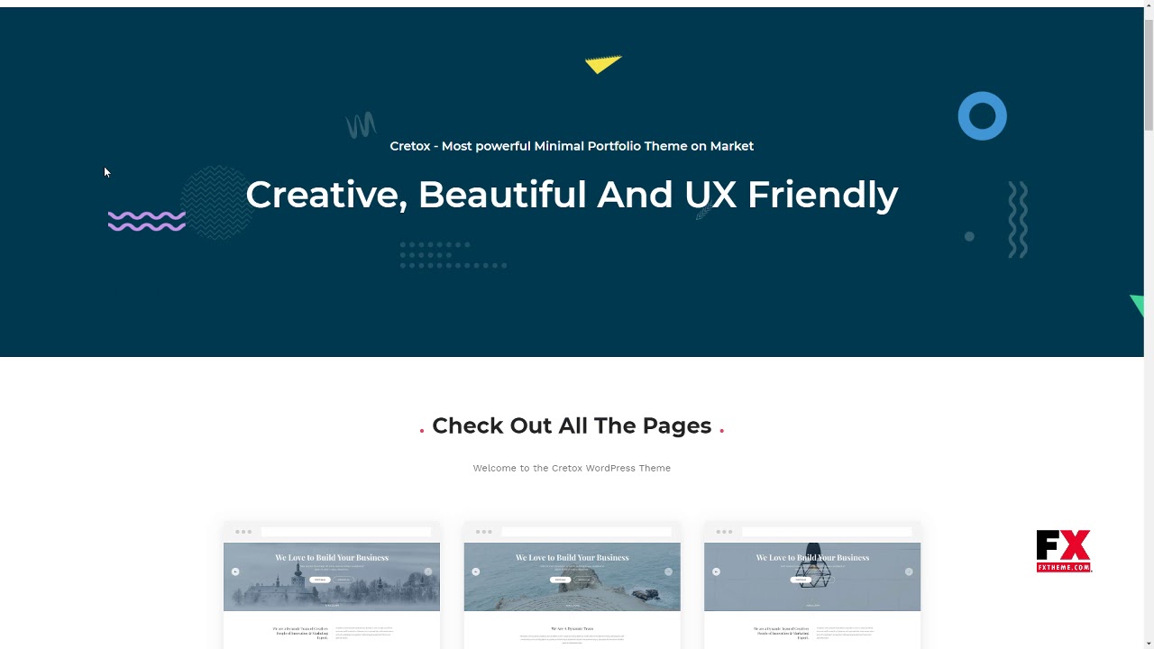 Cretox - Multipurpose Minimal Portfolio WordPress Theme      Placid M