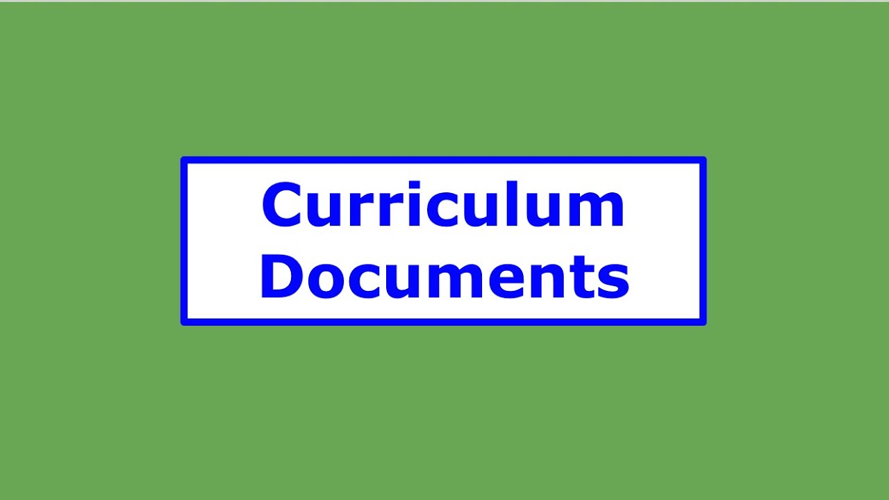 Curriculum Documents Quick Tour UPDATE 2023