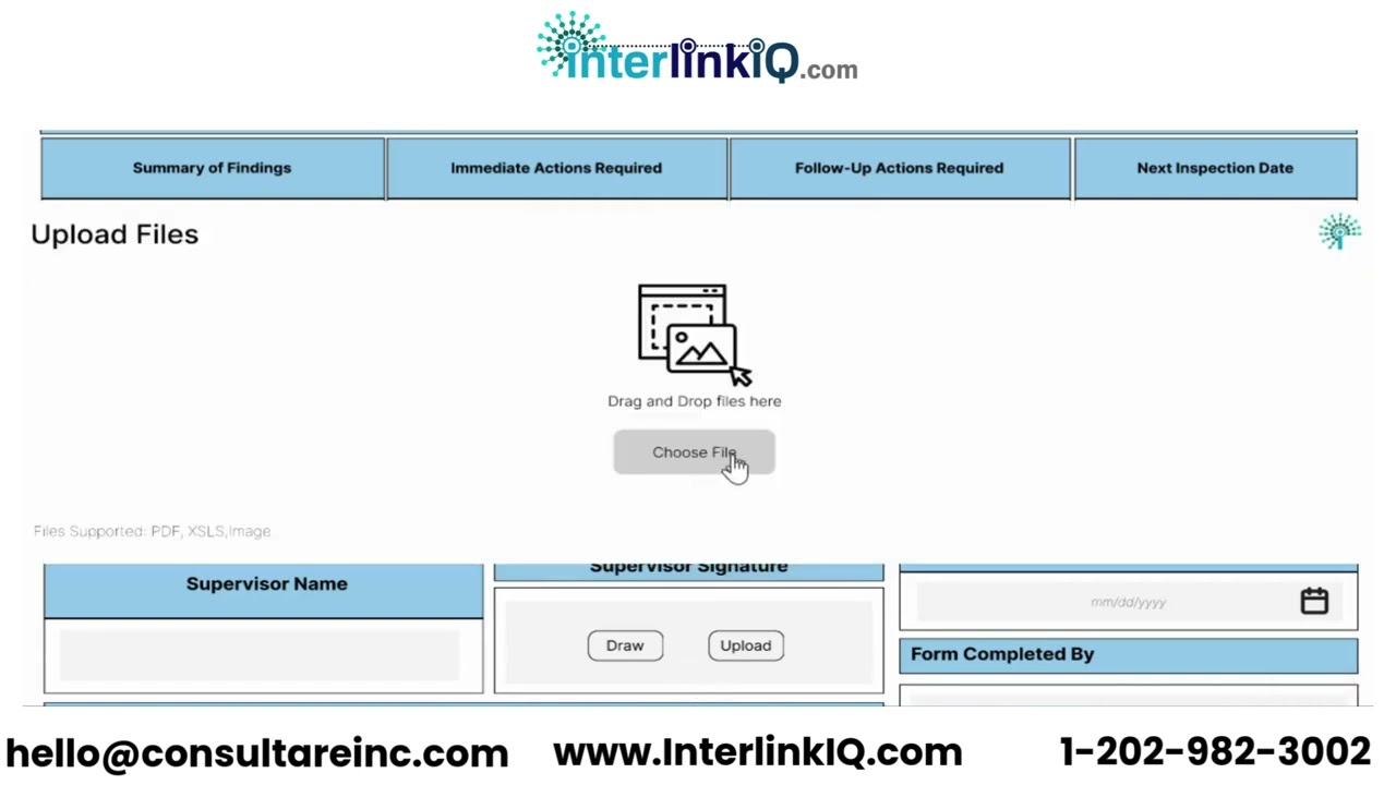 Facilities Inspection Checklist Form for Food Manufacturing