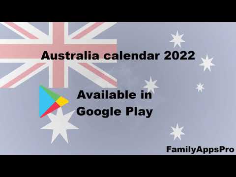 Australia calendar 2022
