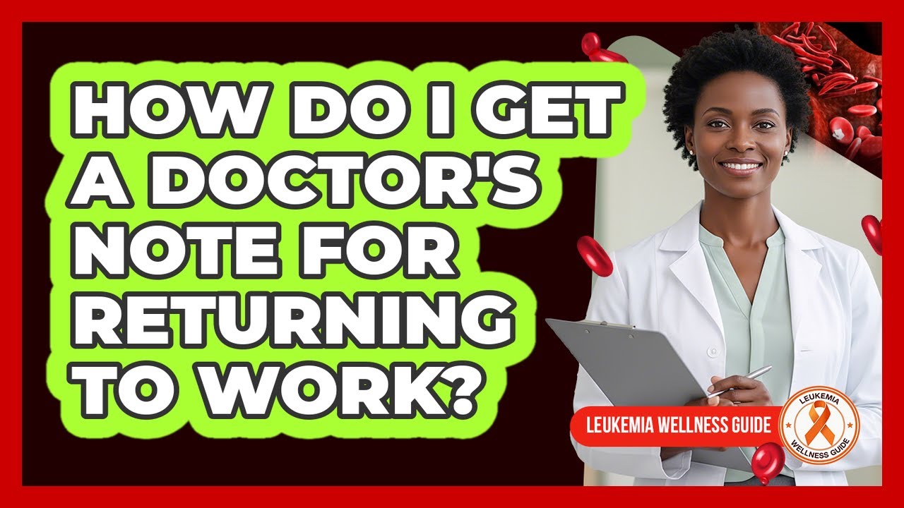 How Do I Get A Doctor's Note For Returning To Work?