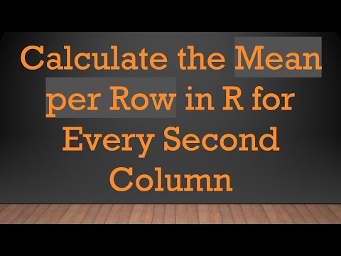 Calculate the Mean per Row in R for Every Second Column