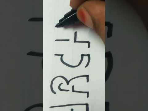 impressive 3D letters handwriting | "Archana" in 3d style #english #shorts #calligraphy #3d