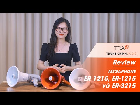 MEGAPHONE CẦM TAY CHỐNG NƯỚC : TOA ER-1215, TOA ER-1215S và TOA ER-3215
