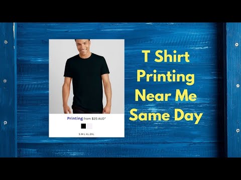 T Shirt Printing Near Me Same Day In Brisbane