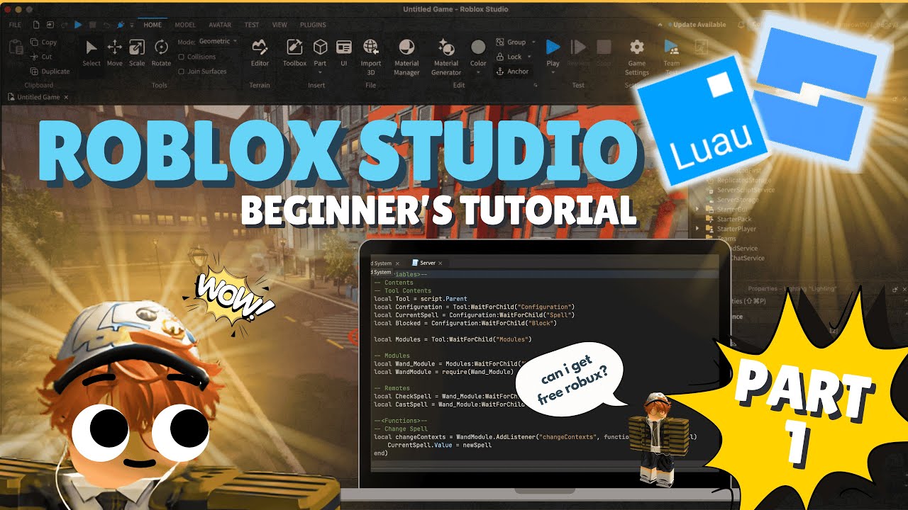 Roblox Ultimate Beginners Scripting Tutorial (2024) - Introduction to Roblox Studio #1