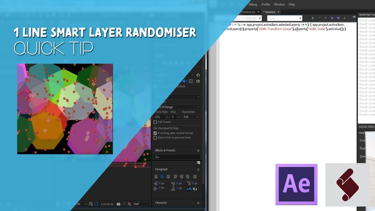 ExtendScript QuickTip - 1 Line Smart Layer Randomiser