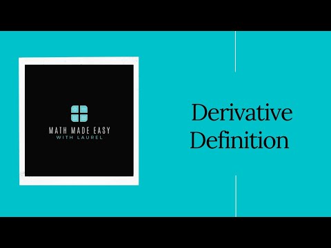 Derivative Definition