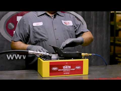 Priming your 10,000 PSI Air Hydraulic Pump with AME repair Tech