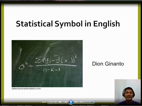 How to Read Statistical Symbols