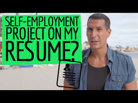 How To List A Self-Employment Project In My Resume?