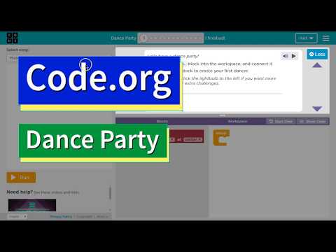 Dance Party Puzzle 1 - Code.org Tutorial with Answers
