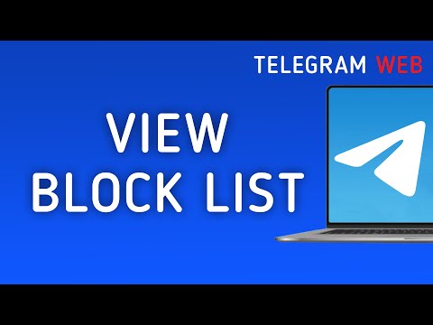 How to View Block List on Telegram Web On PC (New Update)