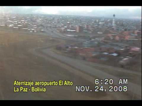 Landing at El Alto International Airport - La Paz Bolivia