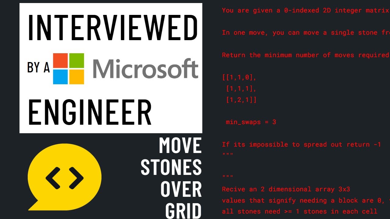 Ruby interview with a Microsoft engineer: Move Stones Over Grid