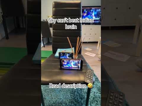 #sky#skygo app wouldn’t let you mirror to big screen and we figured a way out #indian #brain #jugaad