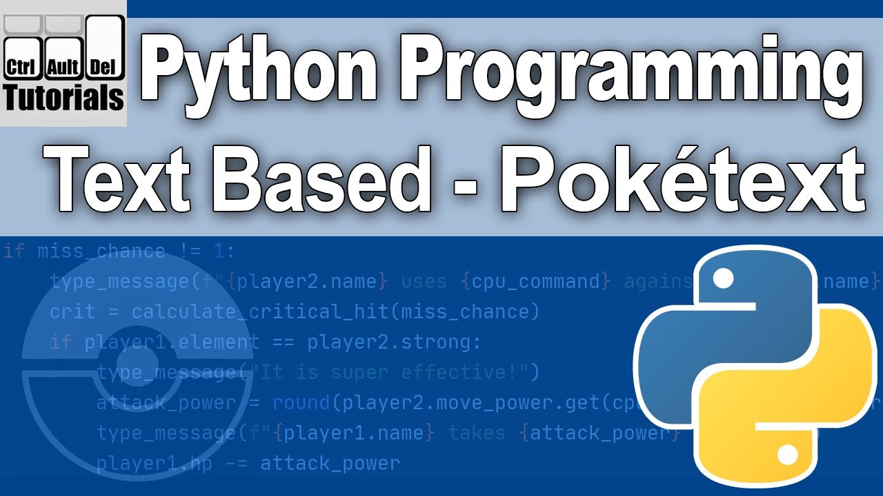 Python Programming - Text Based - Poketext