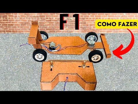 COMO FAZER UM INCRÍVEL CARRINHO DE CORRIDA F1 DE PAPELÃO E MOTORES DC
