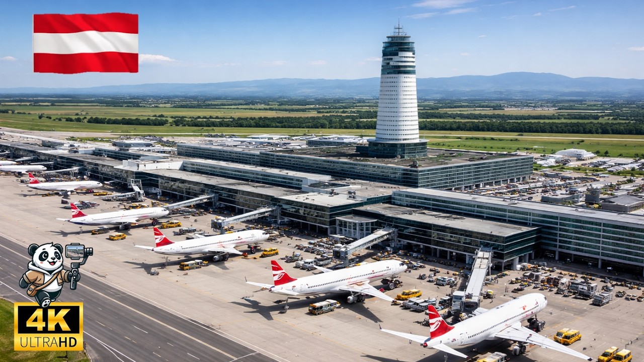 Vienna Airport From the Inside | T1 & T3 | Before & After Security | With Map | 4K HDR