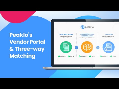 Vendor Portal and Three Way Matching | Peakflo