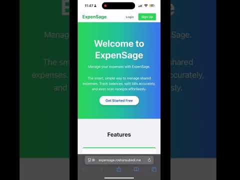 Install ExpenSage on iPhone — Smart Expense Tracker #smartphone #tech #howto #expensetracker #app