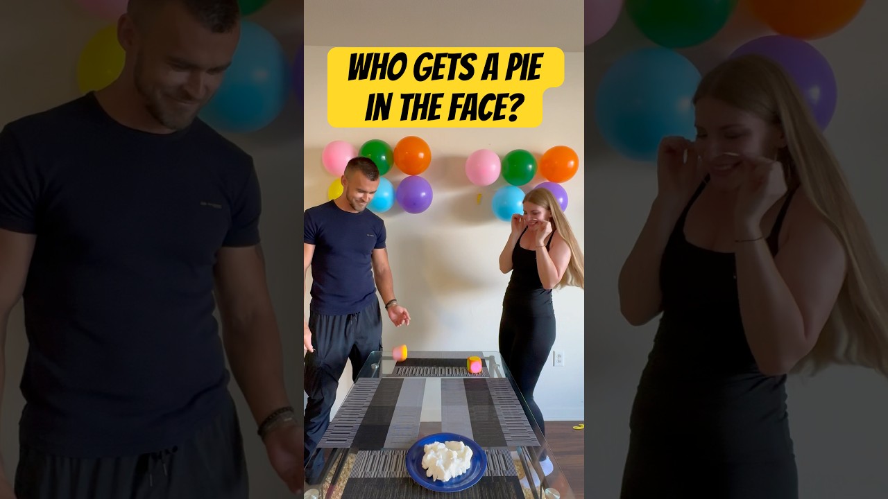 Balloon Popping Dice Challenge - Who Gets a Pie in the Face?