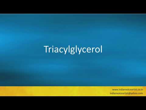 Pronunciation of the word(s) "Triacylglycerol".