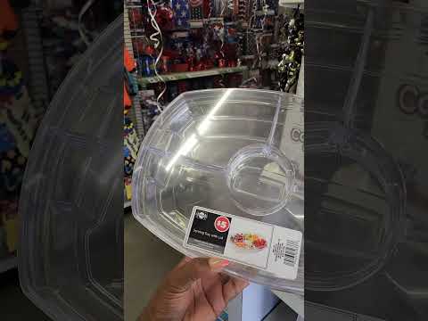 NEW AT THE DOLLAR TREE SERVING TRAY WITH LID #dollartree #summer