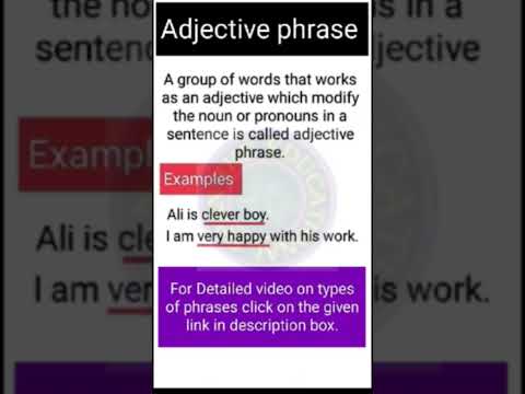 Adjective phrase