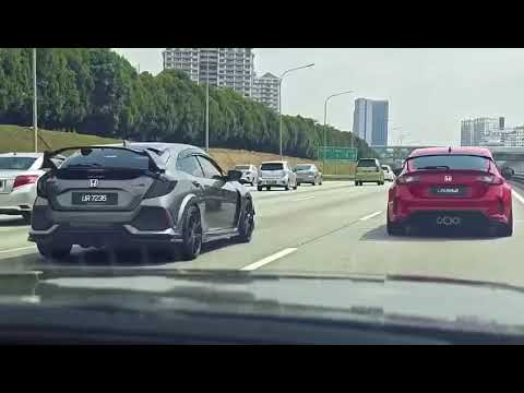 FK8 vs FL5 on the road Malaysia comparison side by side