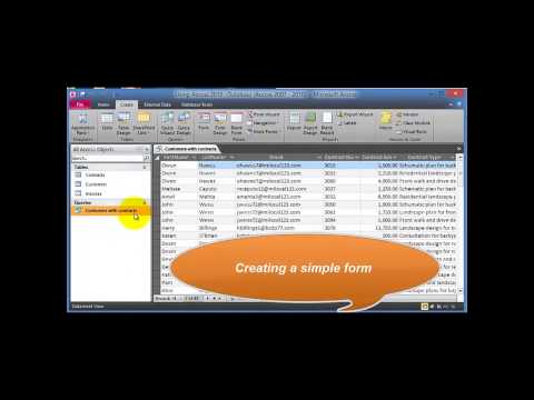 tutorial Microsoft Access database (Software online) 2014