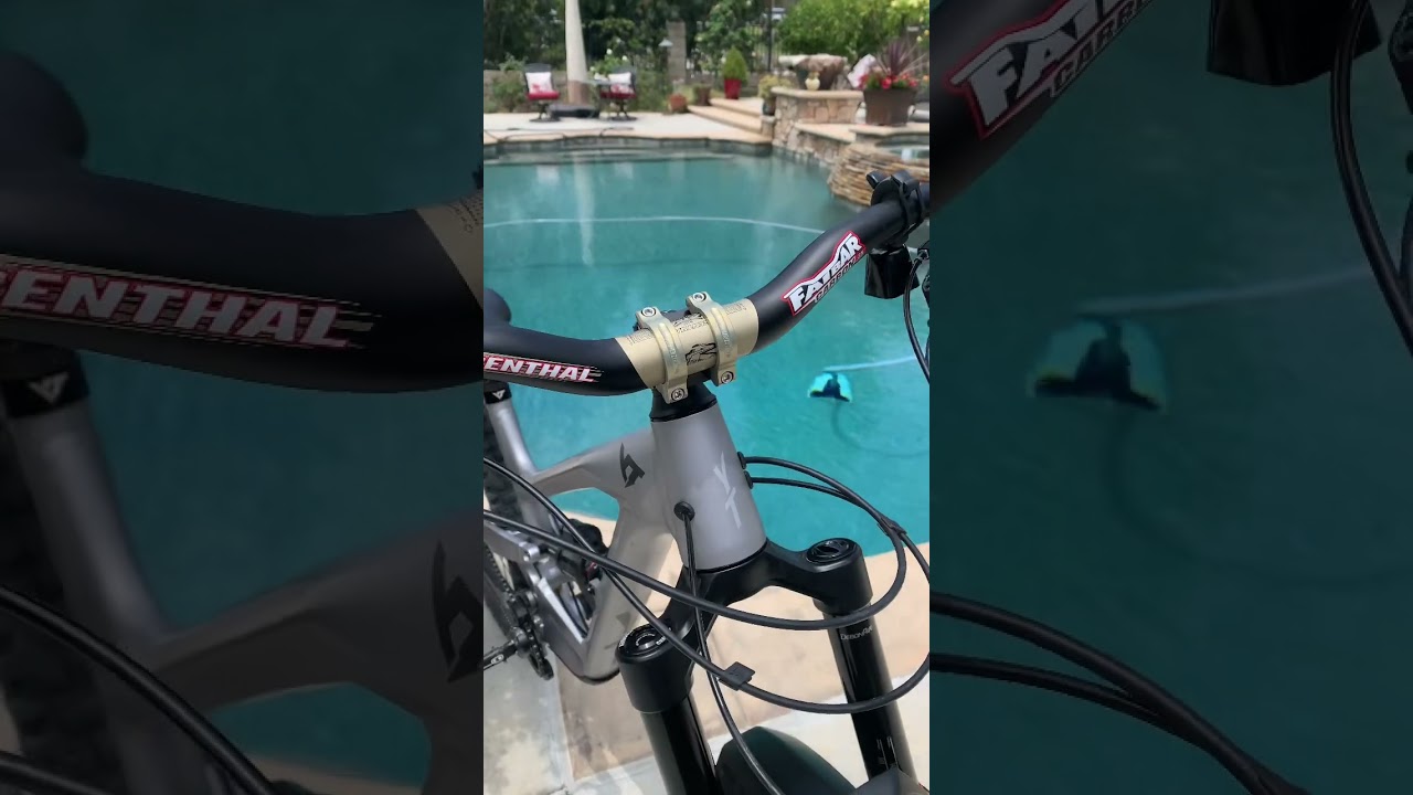 New bike parts day. Renthal handle bars and stem. #ytcapra #mountainbike #orangecounty #renthal #mtb