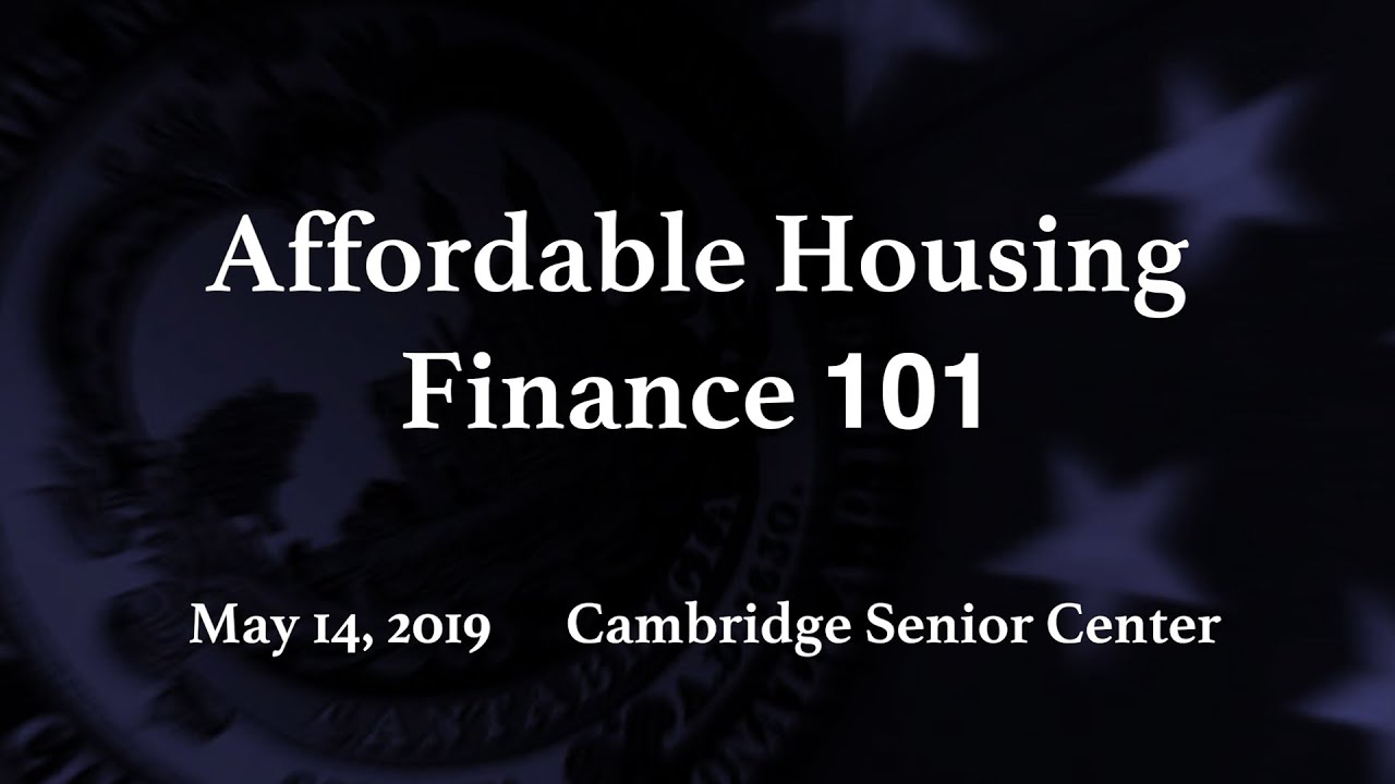 Affordable Housing Finance 101