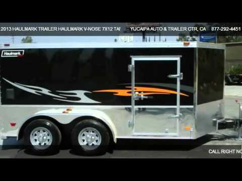 2013 HAULMARK TRAILER HAULMARK V-NOSE 7X12 TANDEM AXLE 2BIKE TRAILER - for sale in REDLANDS, CA 9