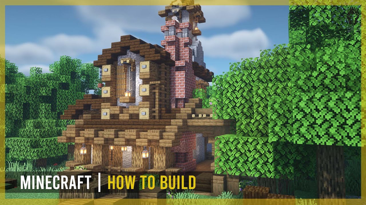 Minecraft How to Build a Forester's house (Tutorial) - Minecraft Builders