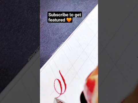"Nishita" flourished name calligraphy | calligraphy #shorts