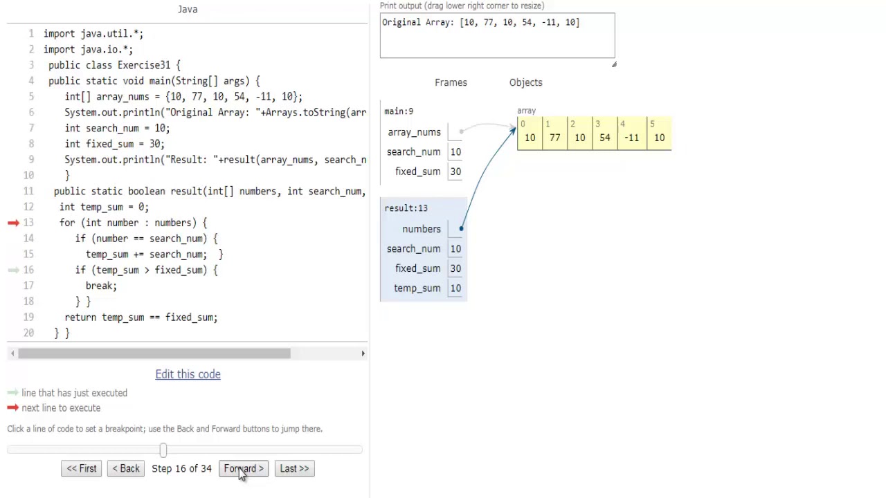 w3resource.com: Java Array Exercise-31