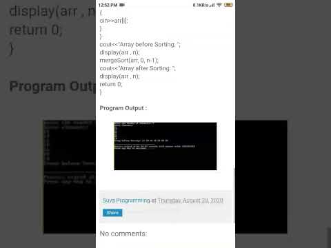 Cpp program to implement merge sort 😲 ।। #shorts #shortsvideo #viral #ytshorts #cpp #programming